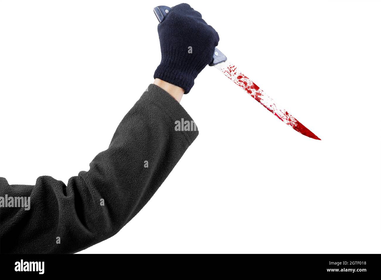 Murderer bloody hand holding knife hi-res stock photography and images ...