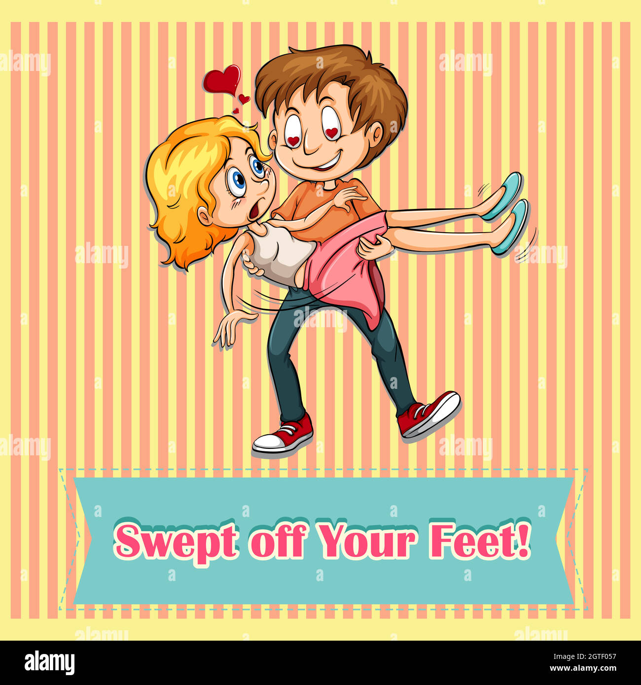 Man picking woman in his arms Stock Vector Image & Art - Alamy