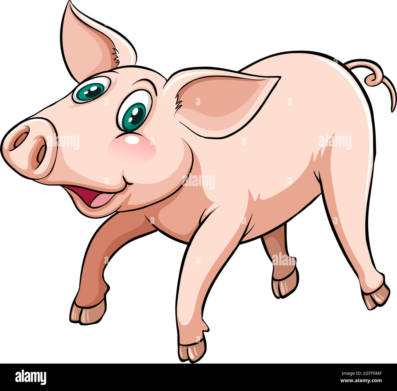 Pig body language Stock Vector Images - Alamy