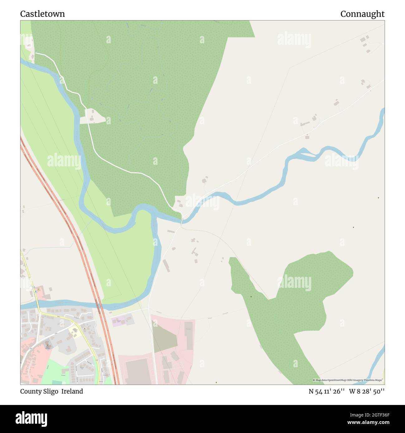 Map of castletown hi-res stock photography and images - Alamy