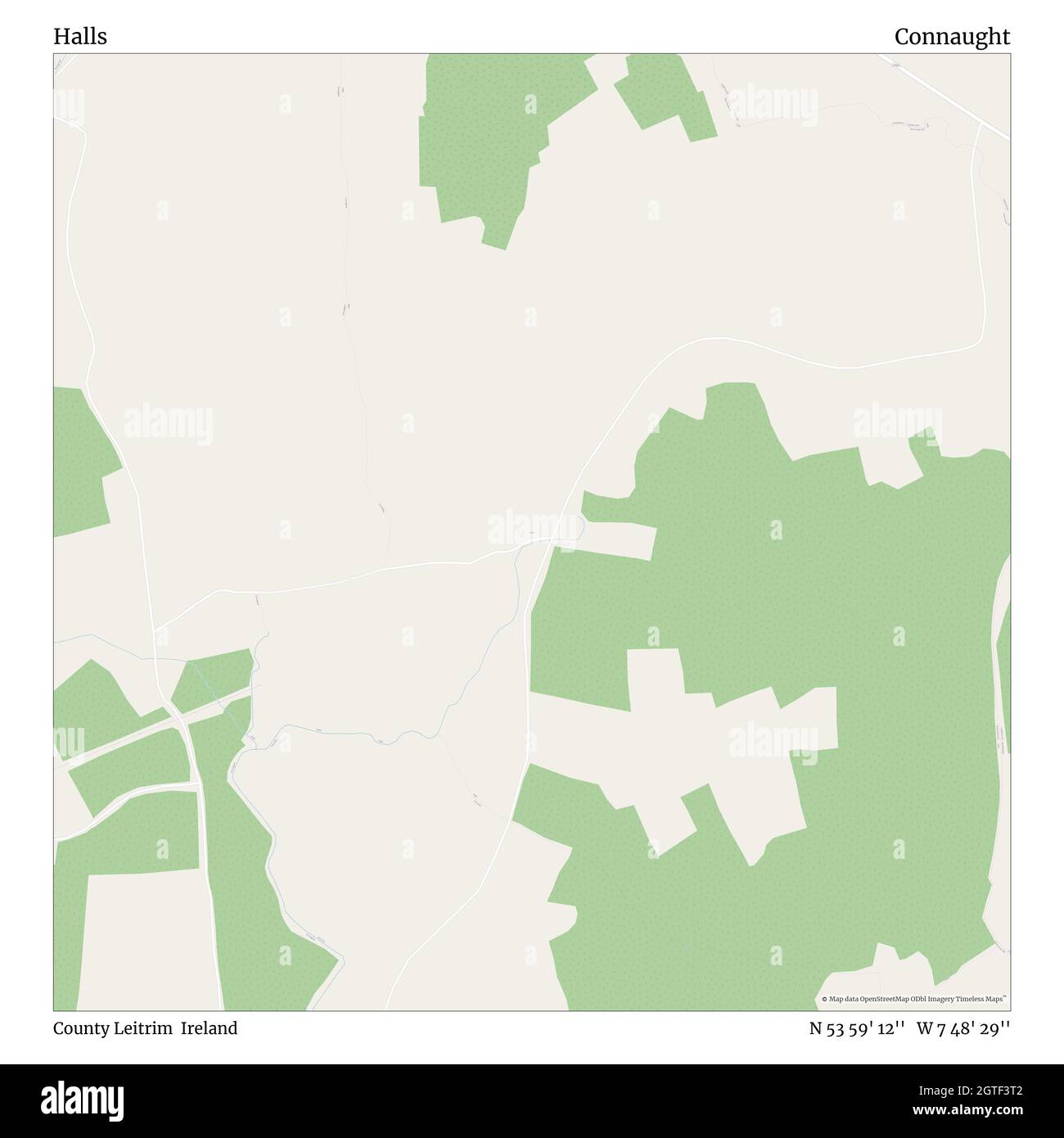 Halls, County Leitrim, Ireland, Connaught, N 53 59' 12'', W 7 48' 29 ...