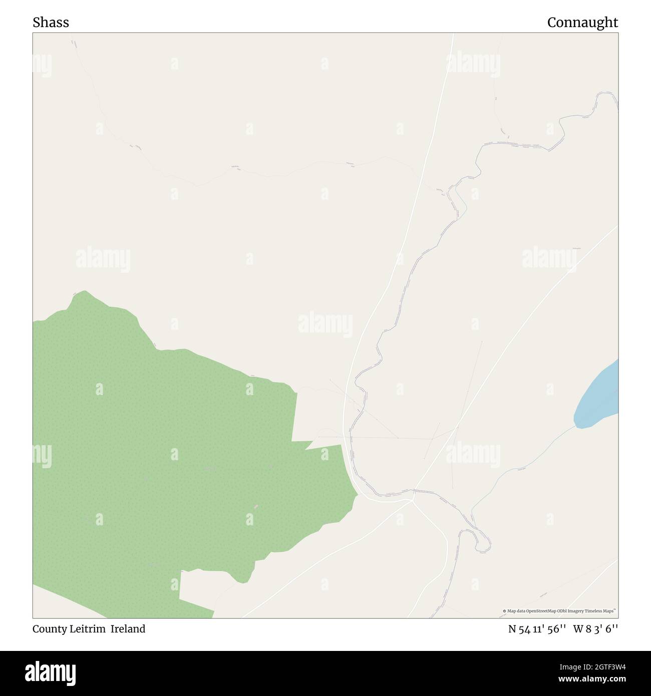 Shass, County Leitrim, Ireland, Connaught, N 54 11' 56'', W 8 3' 6 ...
