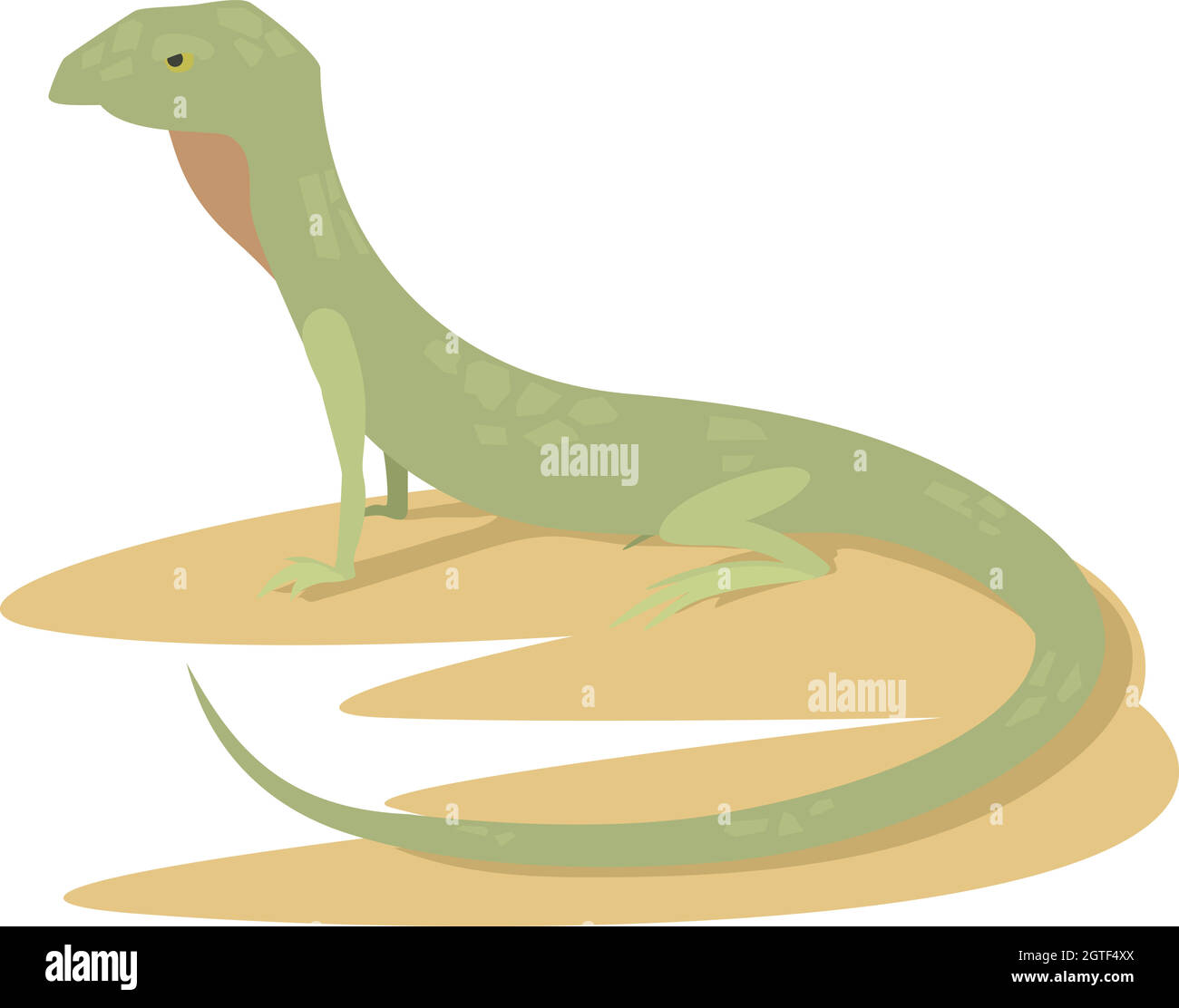 Curious lizard icon, cartoon style Stock Vector Image & Art - Alamy