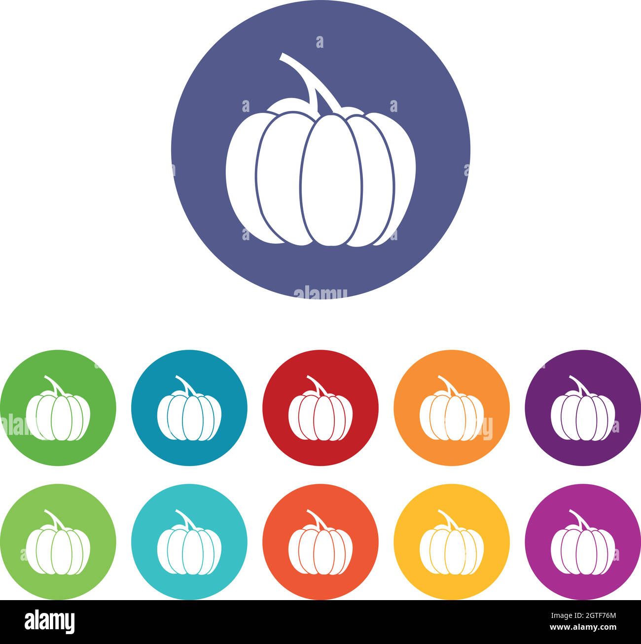 Pumpkin set icons Stock Vector Image & Art - Alamy