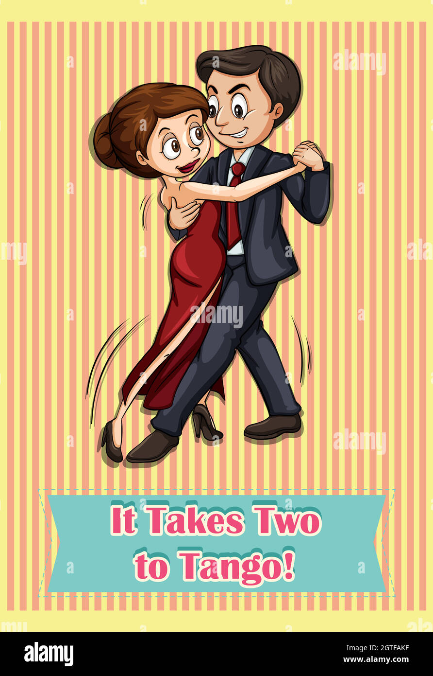 It takes two to tango Stock Vector Image & Art - Alamy