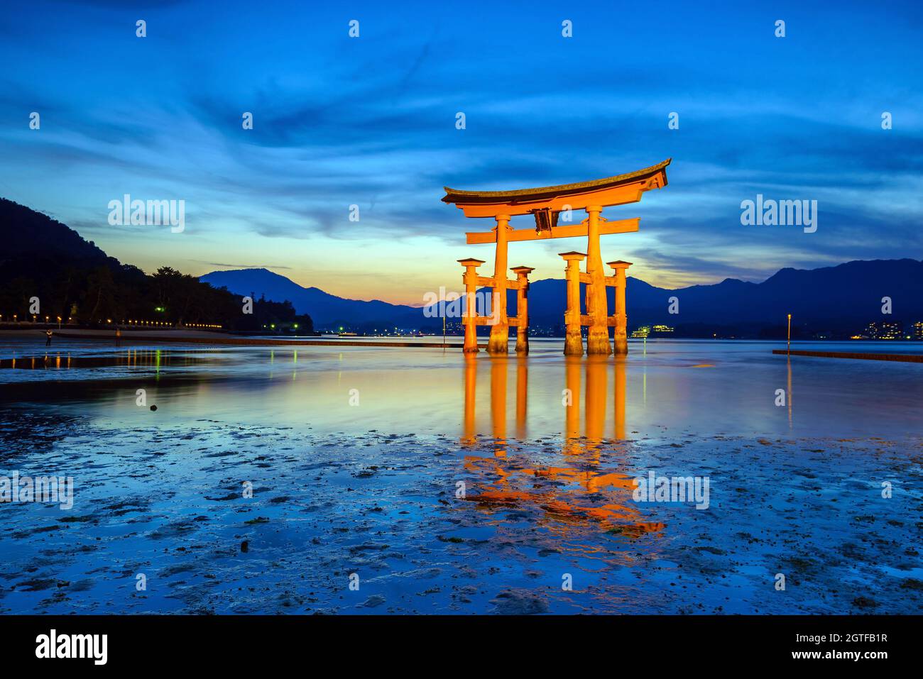 Miyajima, The famous Floating Torii gate in Japan Stock Photo - Alamy