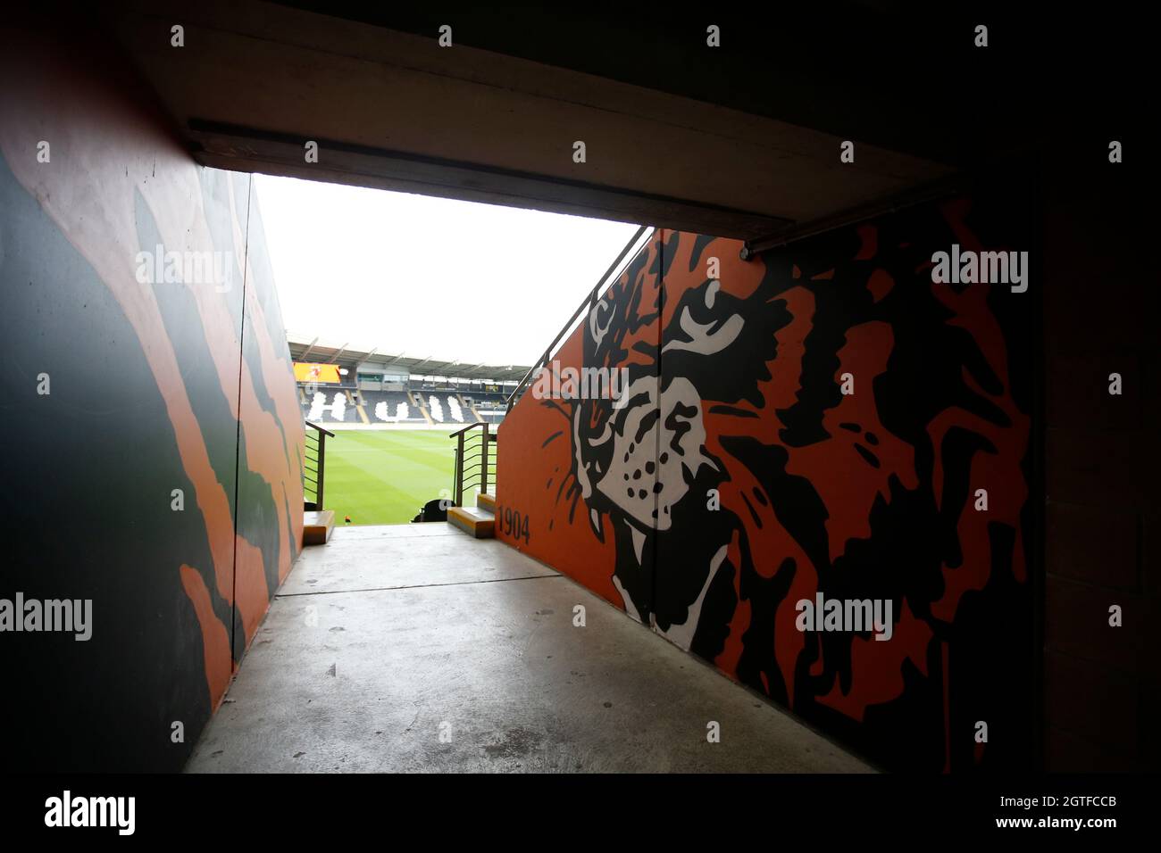 General interior view of MKM Stadium, home stadium of Hull City Stock ...