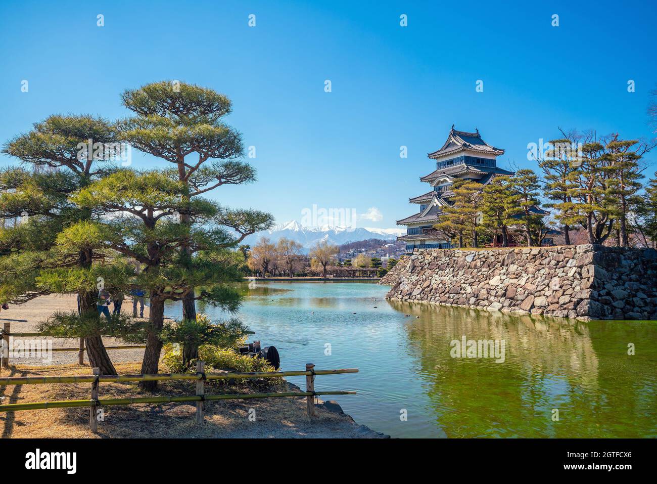Matsumoto castle in Japan with blue sky Stock Photo - Alamy