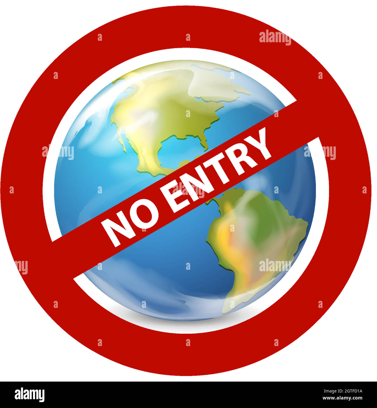 No entry sign clipart Stock Vector Images - Alamy