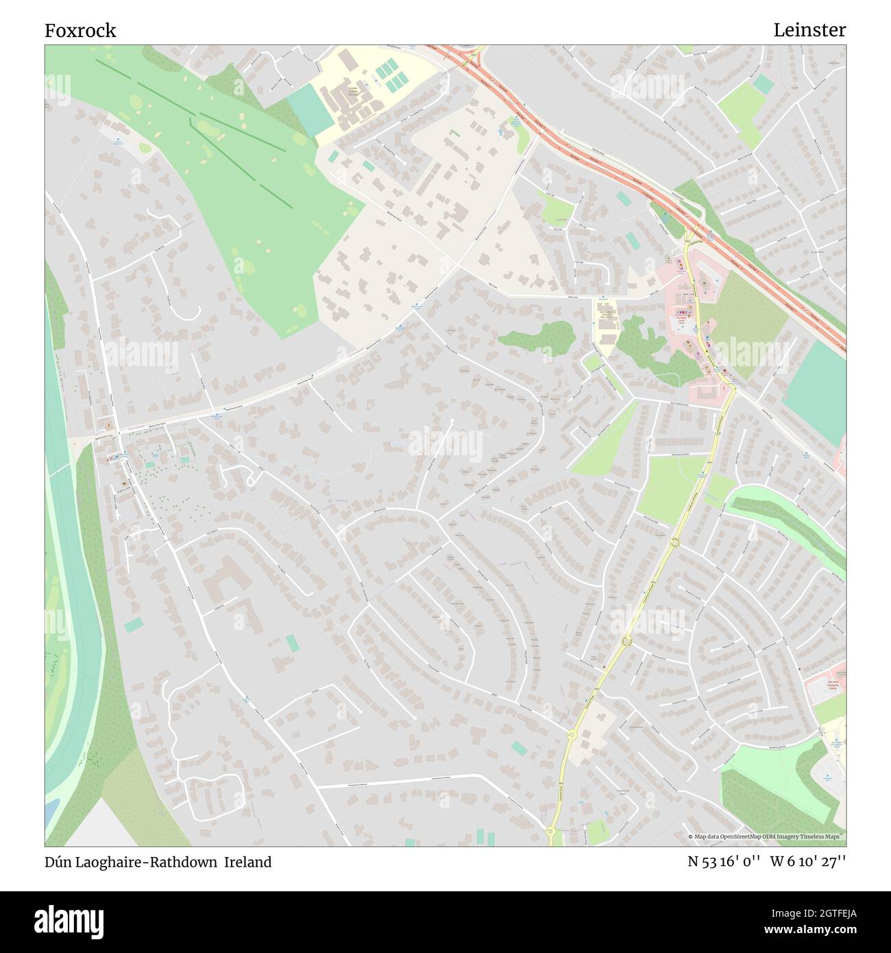 Foxrock, Dún Laoghaire-Rathdown, Ireland, Leinster, N 53 16' 0'', W 6 ...