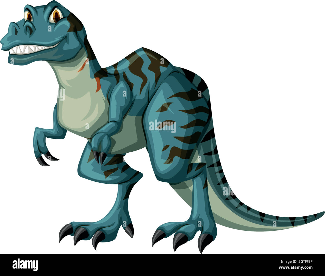 Dinosaur in blue color Stock Vector Image & Art - Alamy
