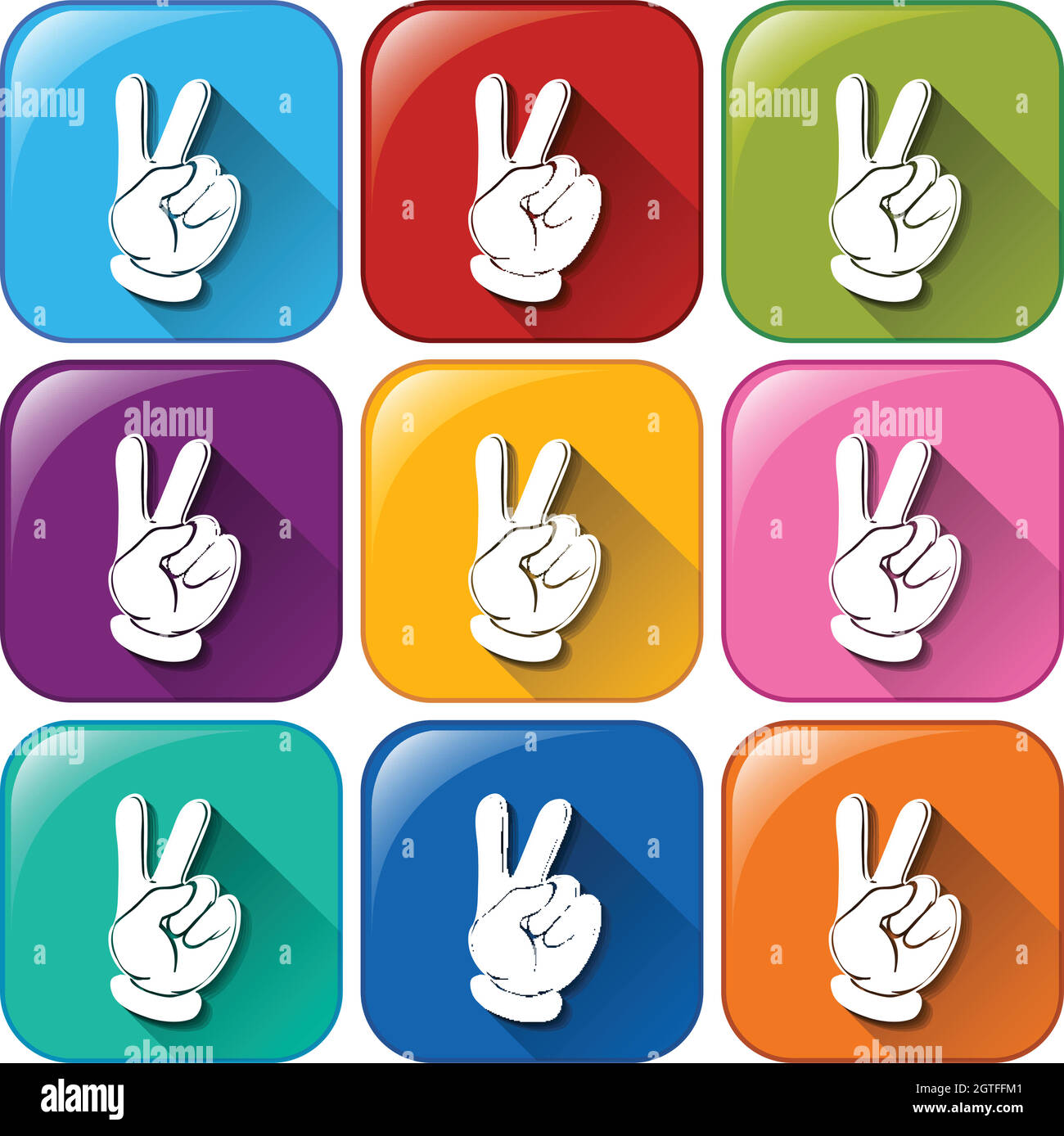 Two hands finger touch Stock Vector Images - Alamy