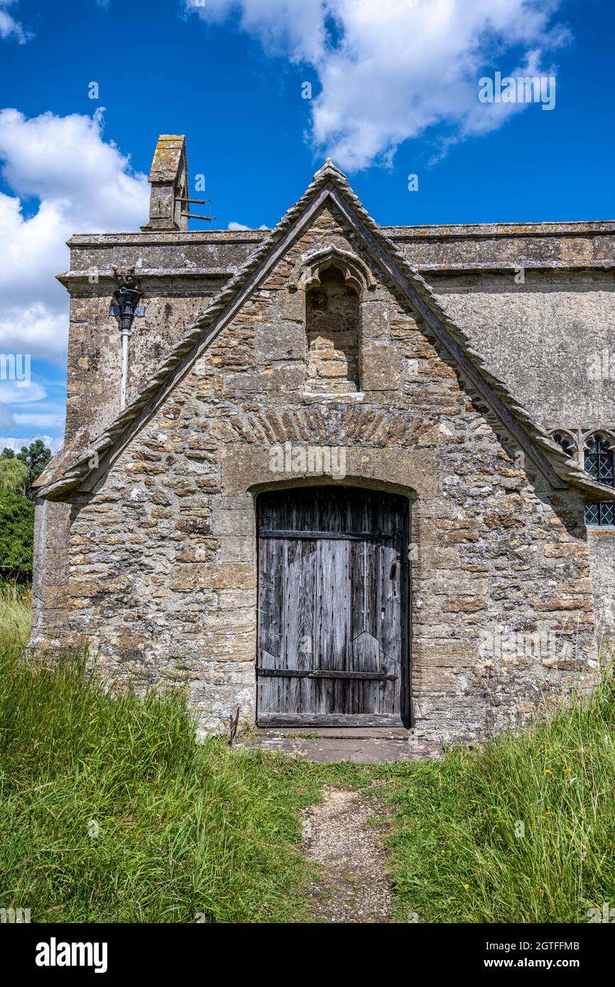 South Doorway, St John the Baptist Church, Inglesham Stock Photo - Alamy