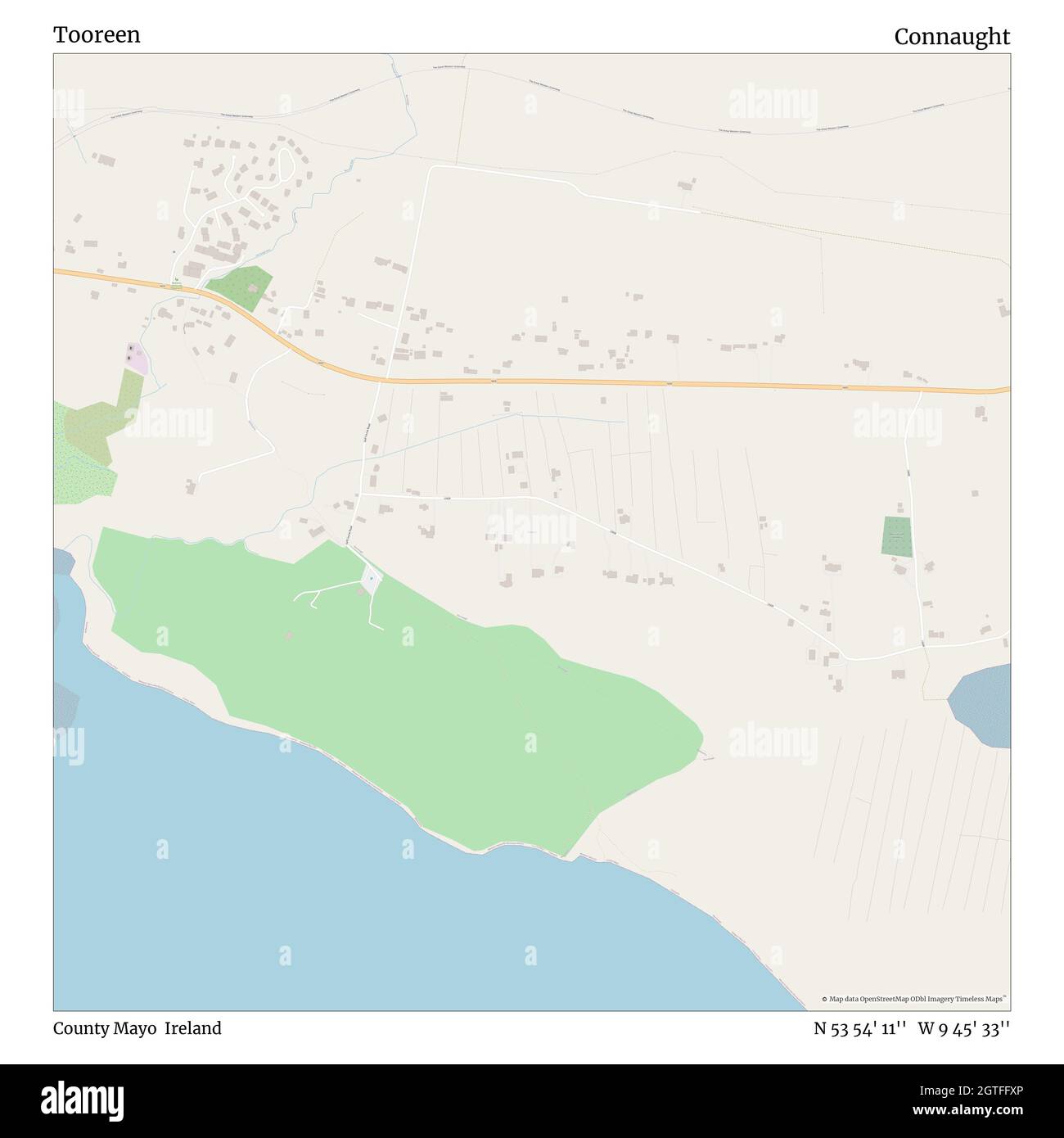 Tooreen, County Mayo, Ireland, Connaught, N 53 54' 11'', W 9 45' 33 ...