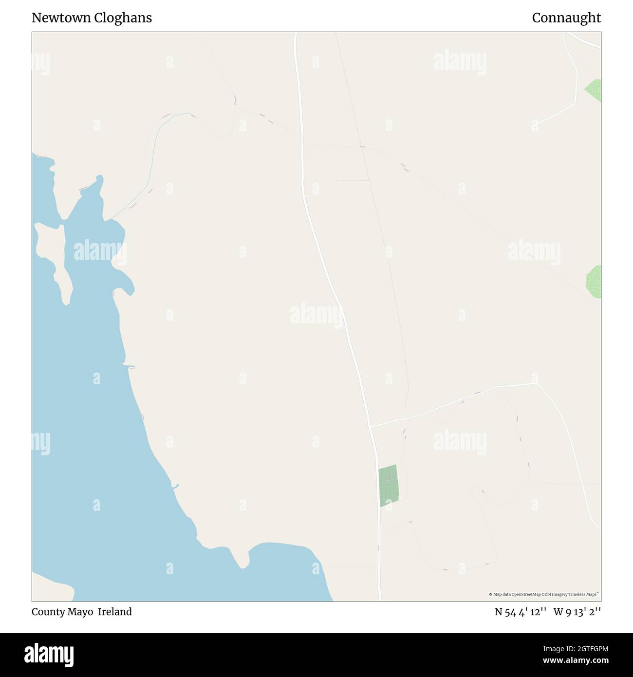 Newtown Cloghans, County Mayo, Ireland, Connaught, N 54 4' 12'', W 9 13 ...
