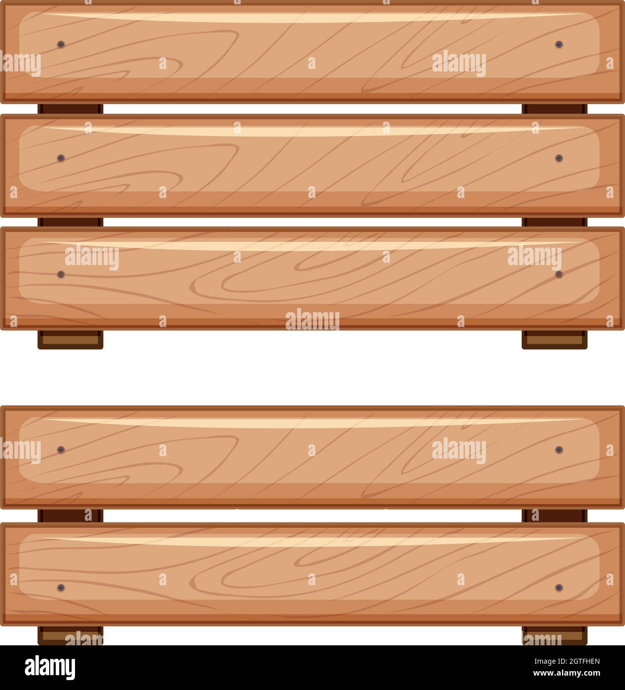Box container on wooden Stock Vector Images - Alamy