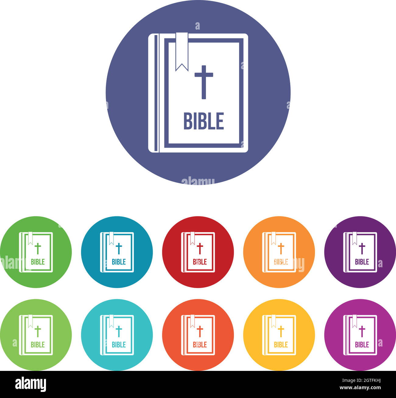 Bible set icons Stock Vector Image & Art - Alamy