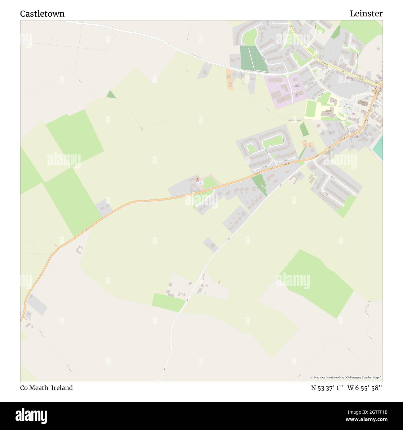 Map of castletown hi-res stock photography and images - Alamy