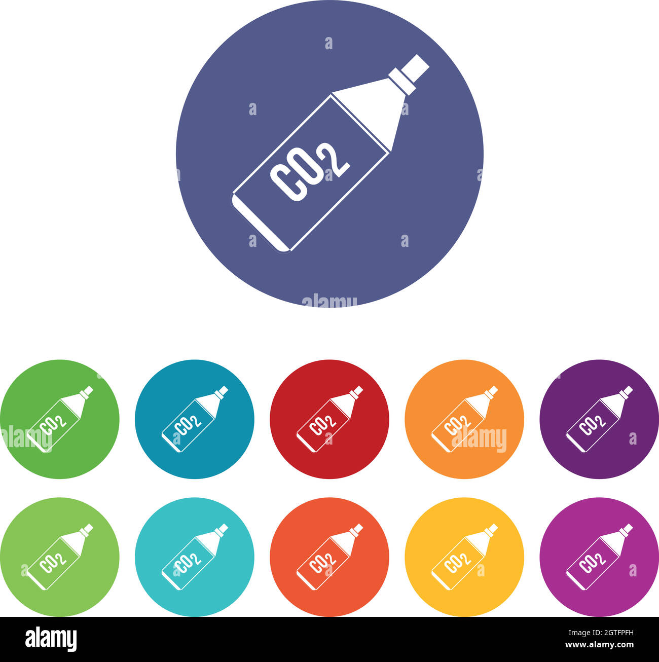 Gas cylinder co2 Stock Vector Images - Alamy