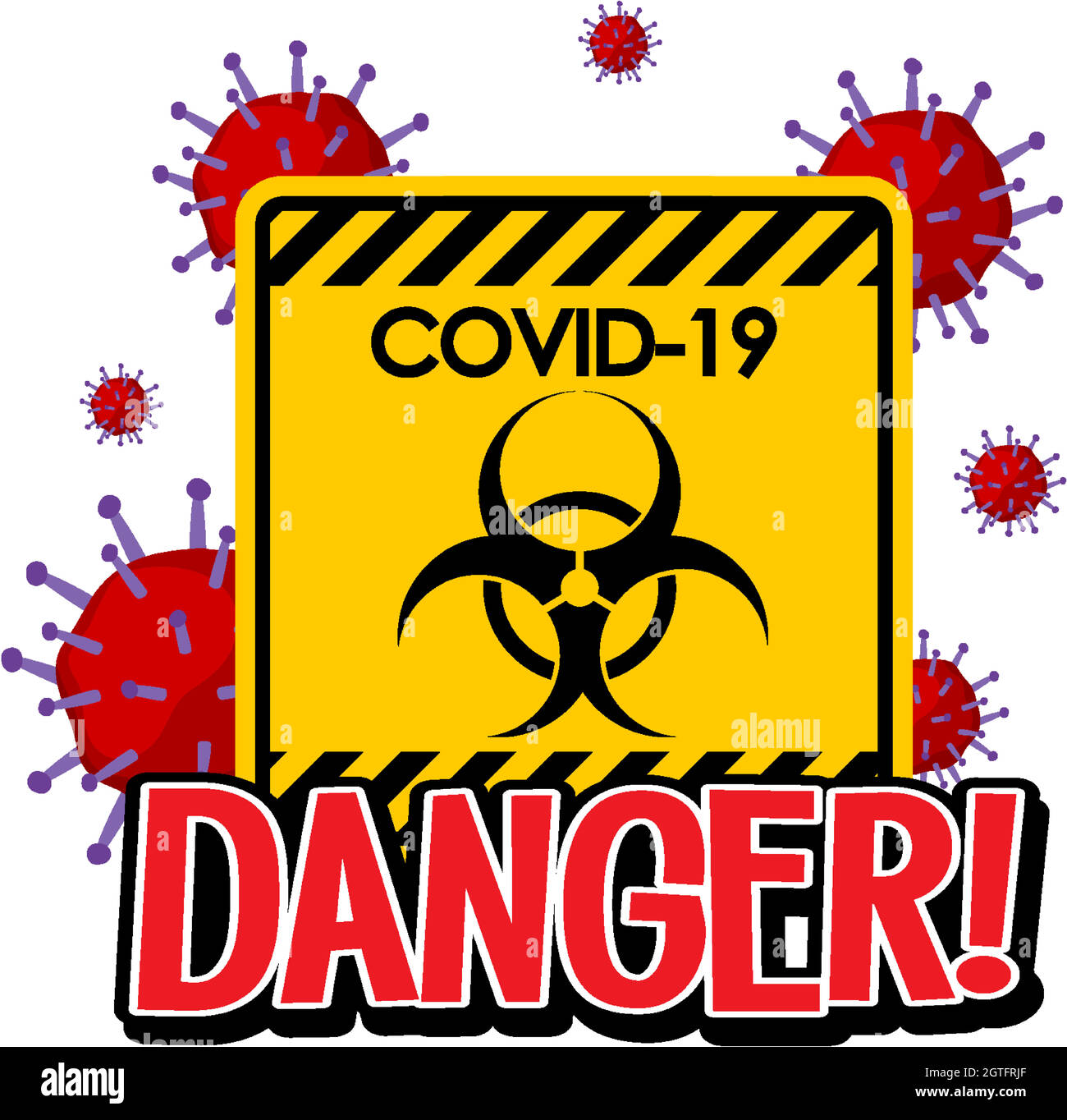Biology danger sign Stock Vector Images - Alamy