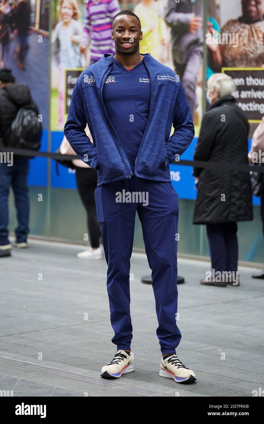 Dr Emeka, who has a following of over 200,000 people on TikTok, at a ...