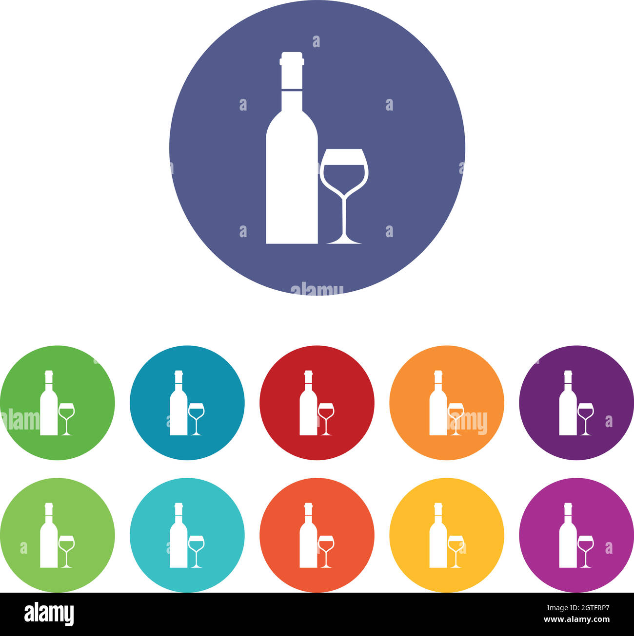 Wine glass bottle sign Stock Vector Images - Alamy