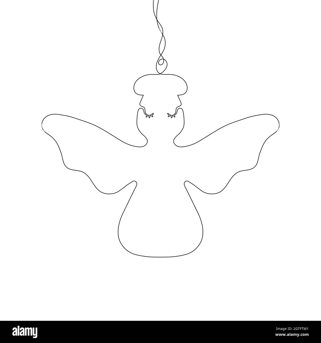 Angel vector vectors hi-res stock photography and images - Alamy