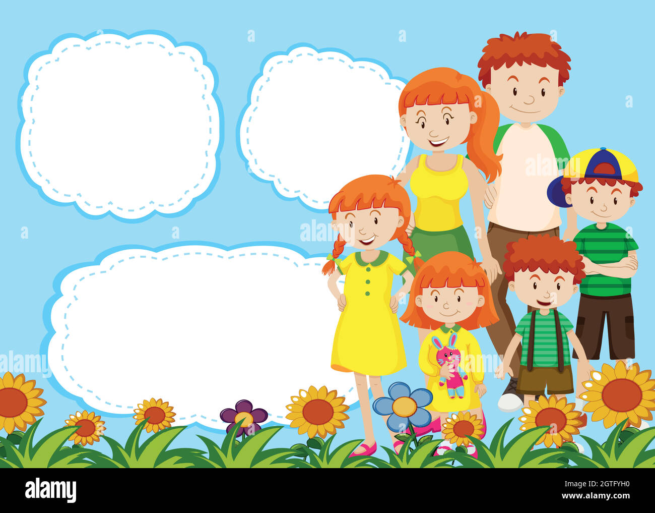 Blank empty family Stock Vector Images - Alamy