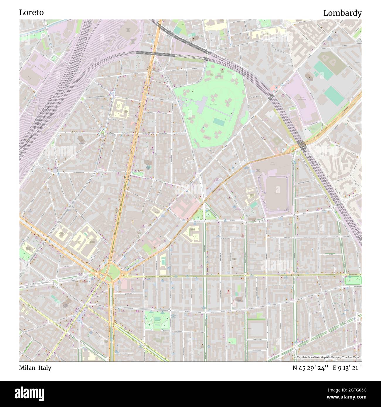 Map of loreto hi-res stock photography and images - Alamy