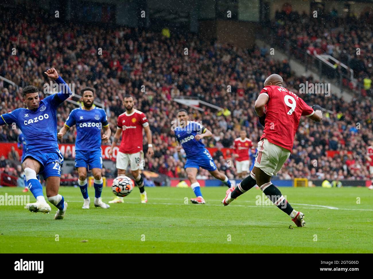 Manchester, UK. 2nd October 2021. Anthony Martial of Manchester United ...