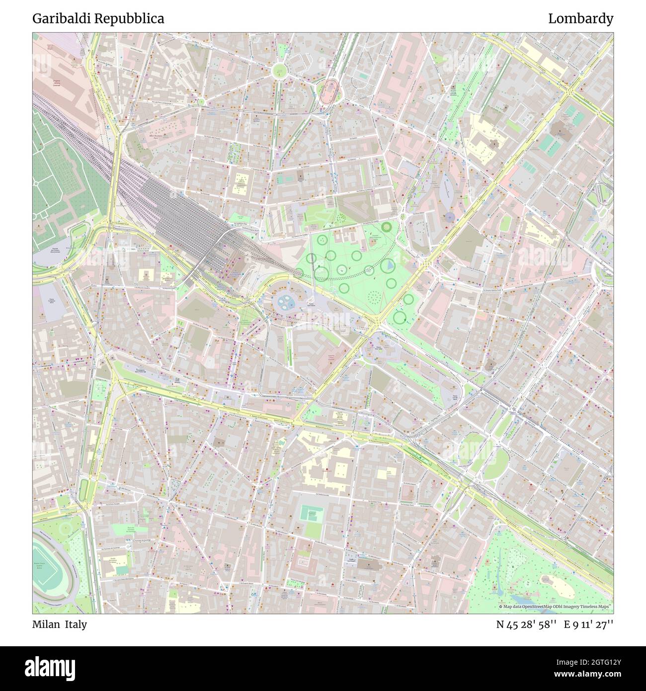 Map of garibaldi hi-res stock photography and images - Alamy
