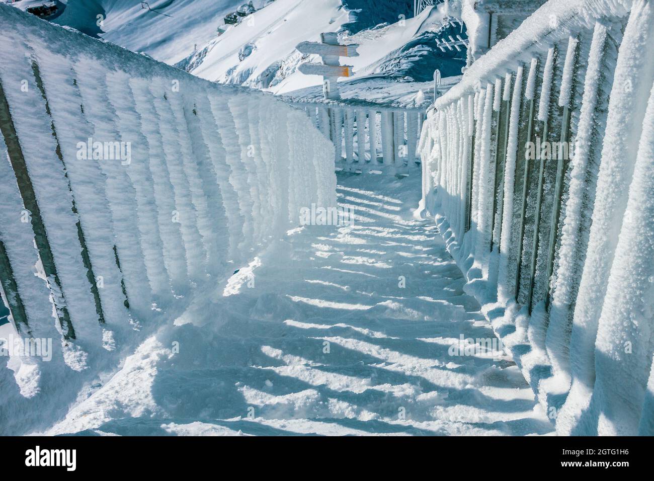 Snow Covered Land Stock Photo - Alamy