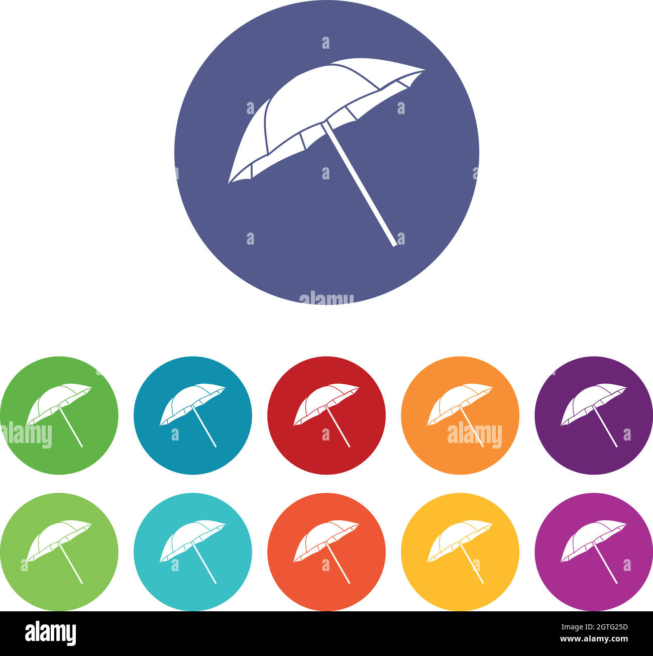 Umbrella set icons Stock Vector Image & Art - Alamy