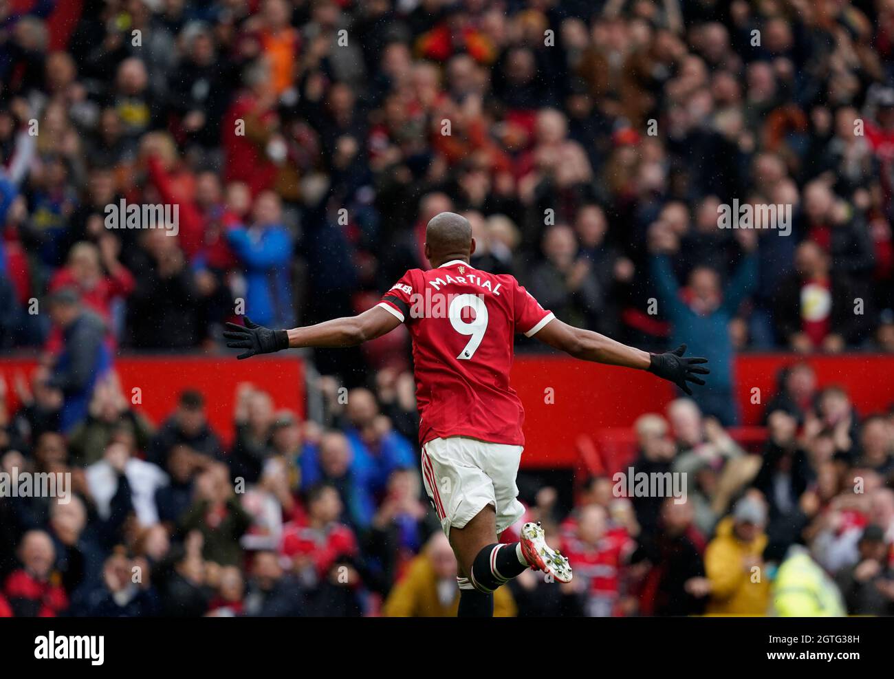 Manchester, UK. 2nd October 2021. Anthony Martial of Manchester United ...