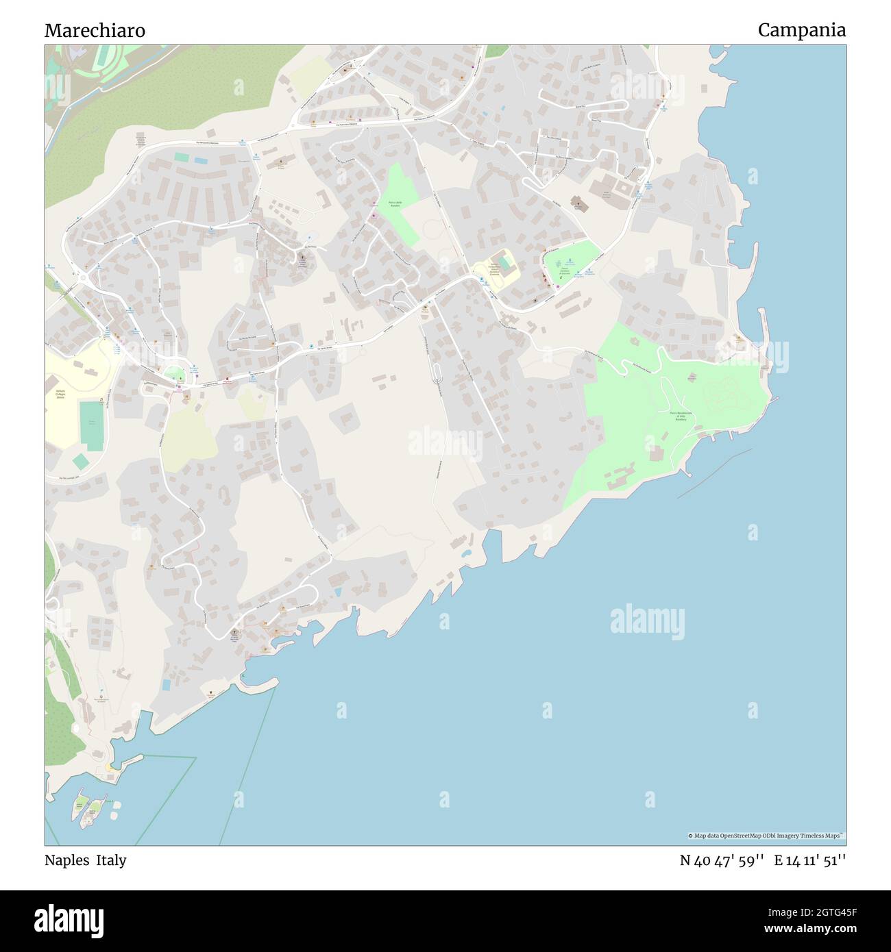 Marechiaro, Naples, Italy, Campania, N 40 47' 59'', E 14 11' 51'', map ...