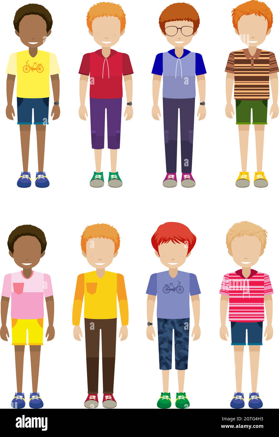 Eight people Cut Out Stock Images & Pictures - Alamy