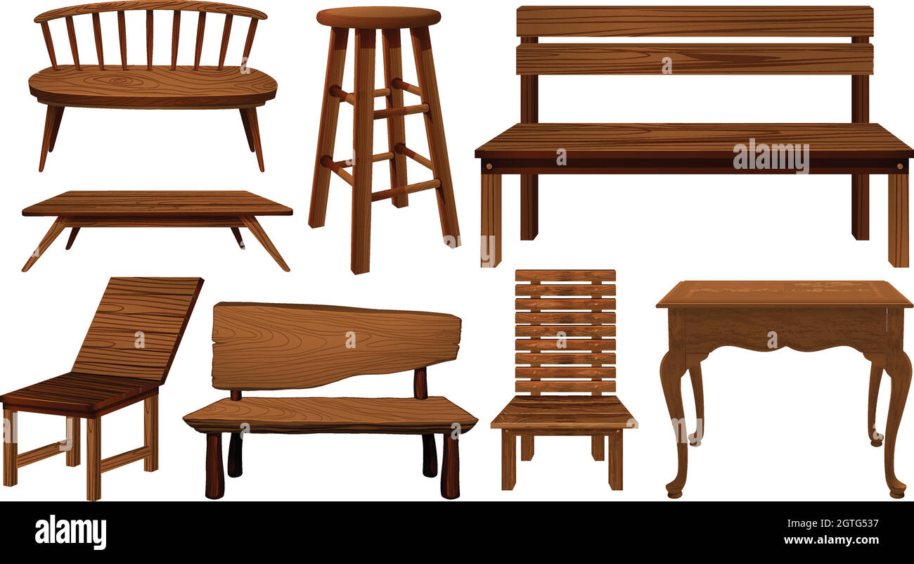 Chair made of wood Cut Out Stock Images & Pictures - Alamy