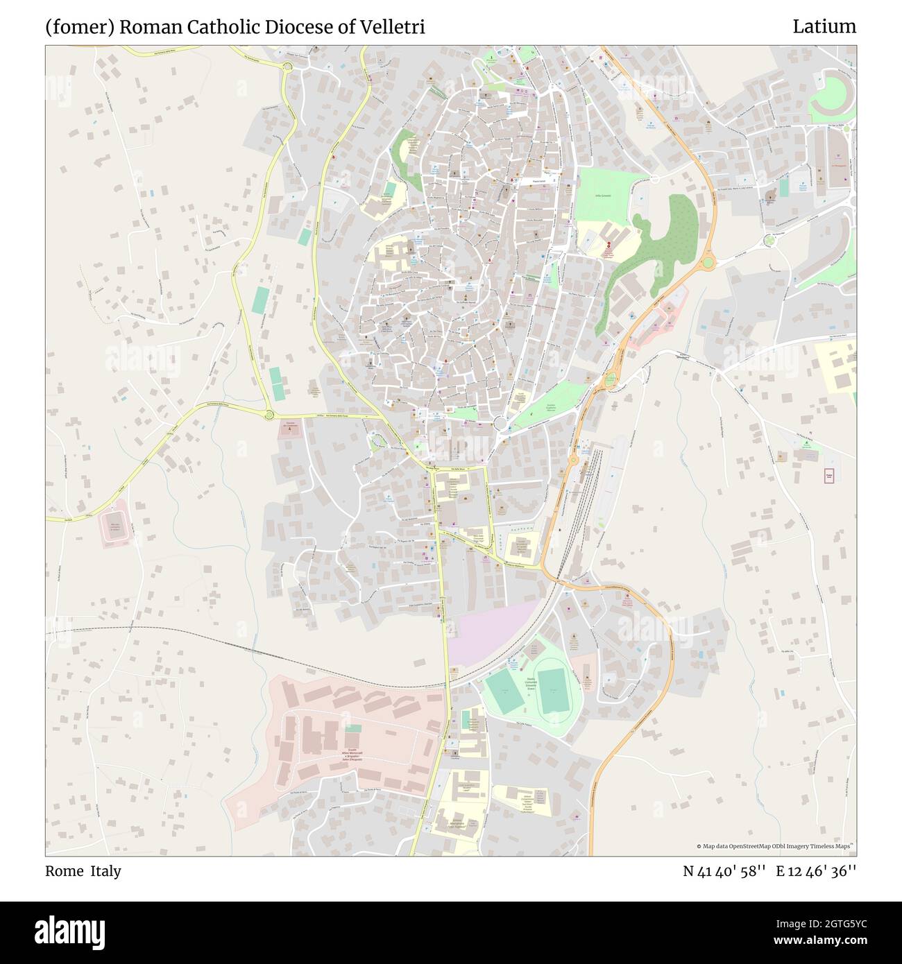 (fomer) Roman Catholic Diocese of Velletri, Rome, Italy, Latium, N 41 ...
