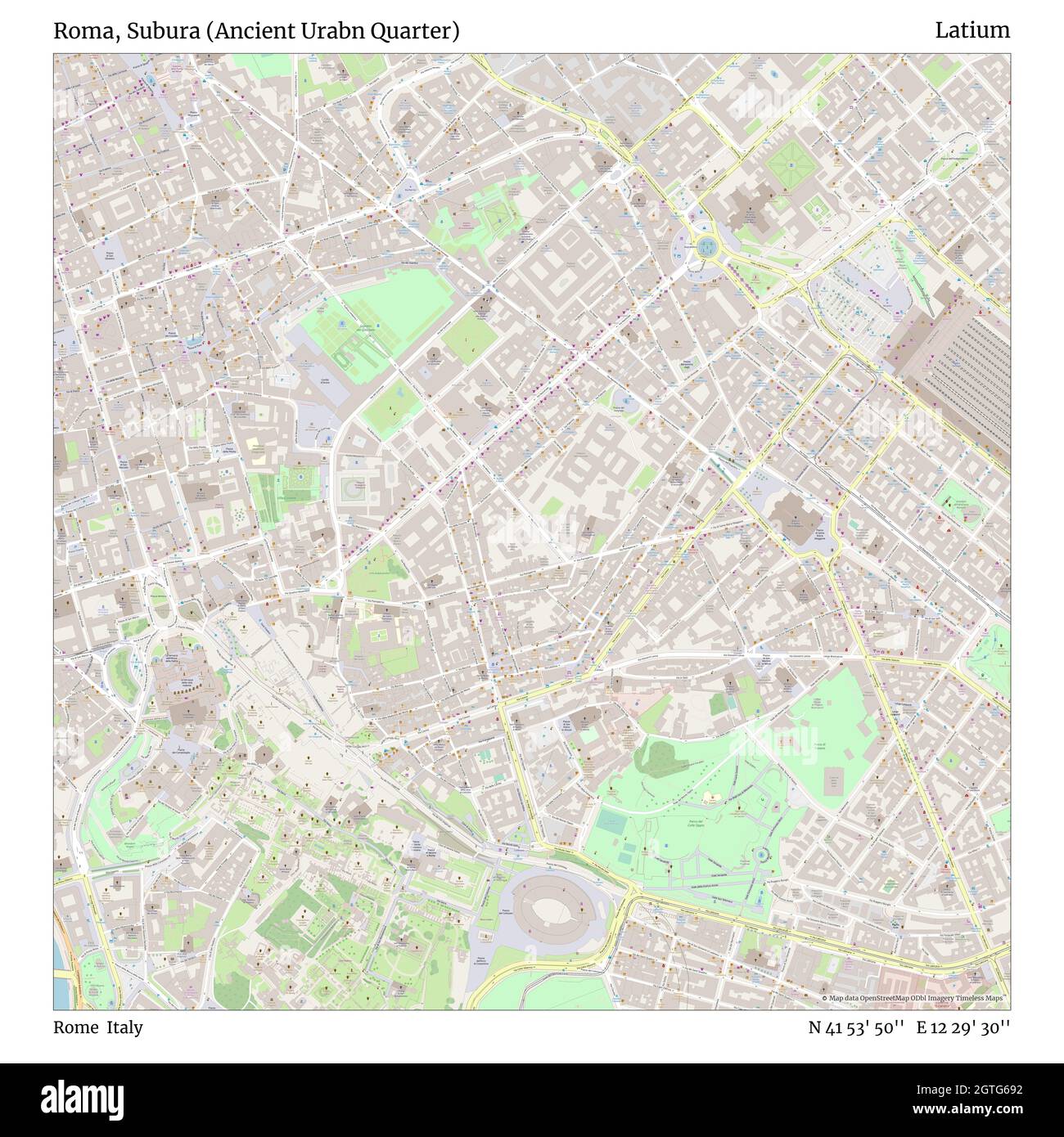 Ancient map of city of rome hi-res stock photography and images - Alamy