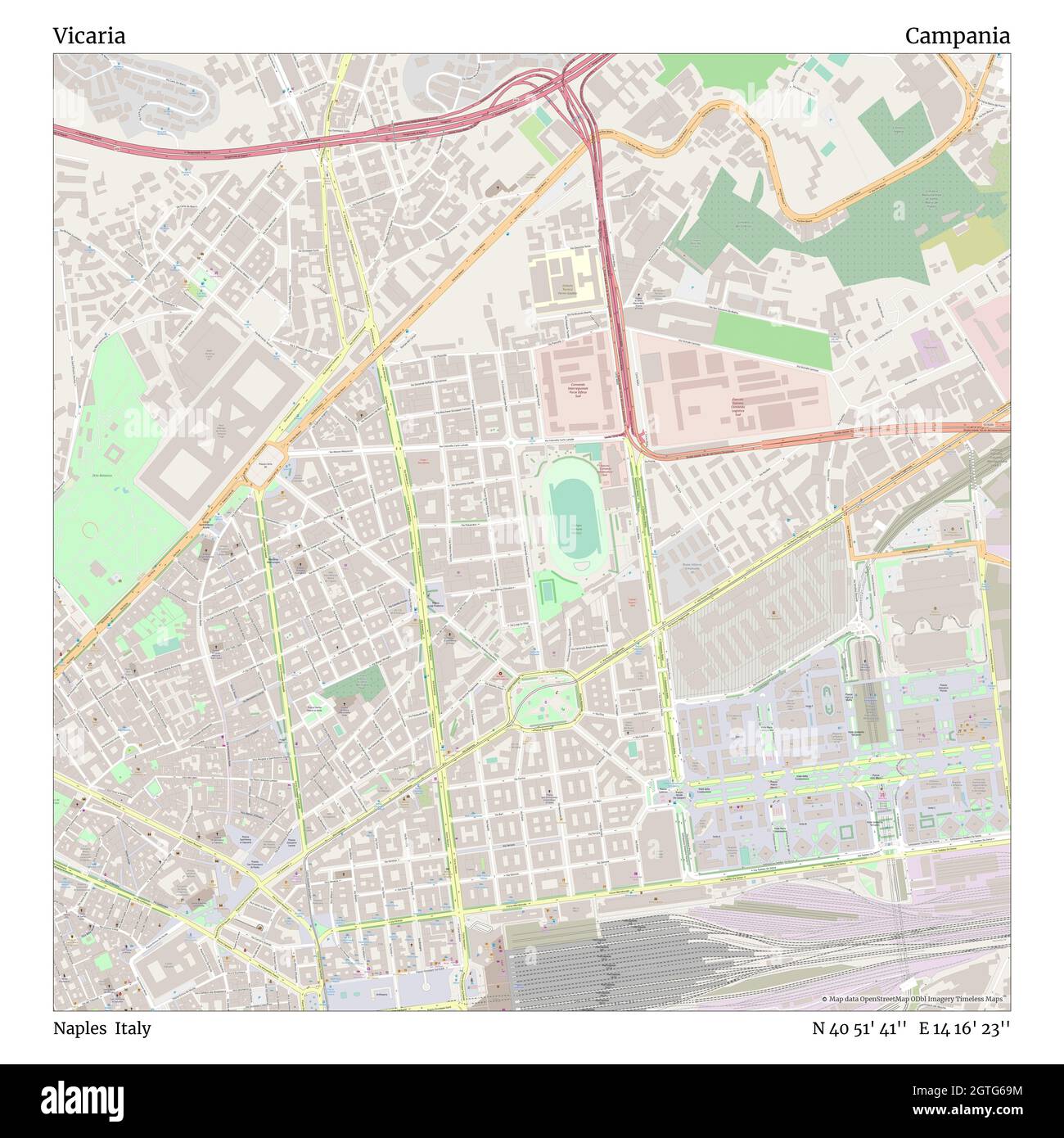 Vicaria, Naples, Italy, Campania, N 40 51' 41'', E 14 16' 23'', map ...