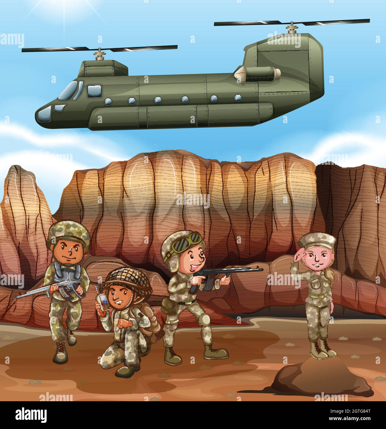 Iraq soldiers weapons Stock Vector Images - Alamy