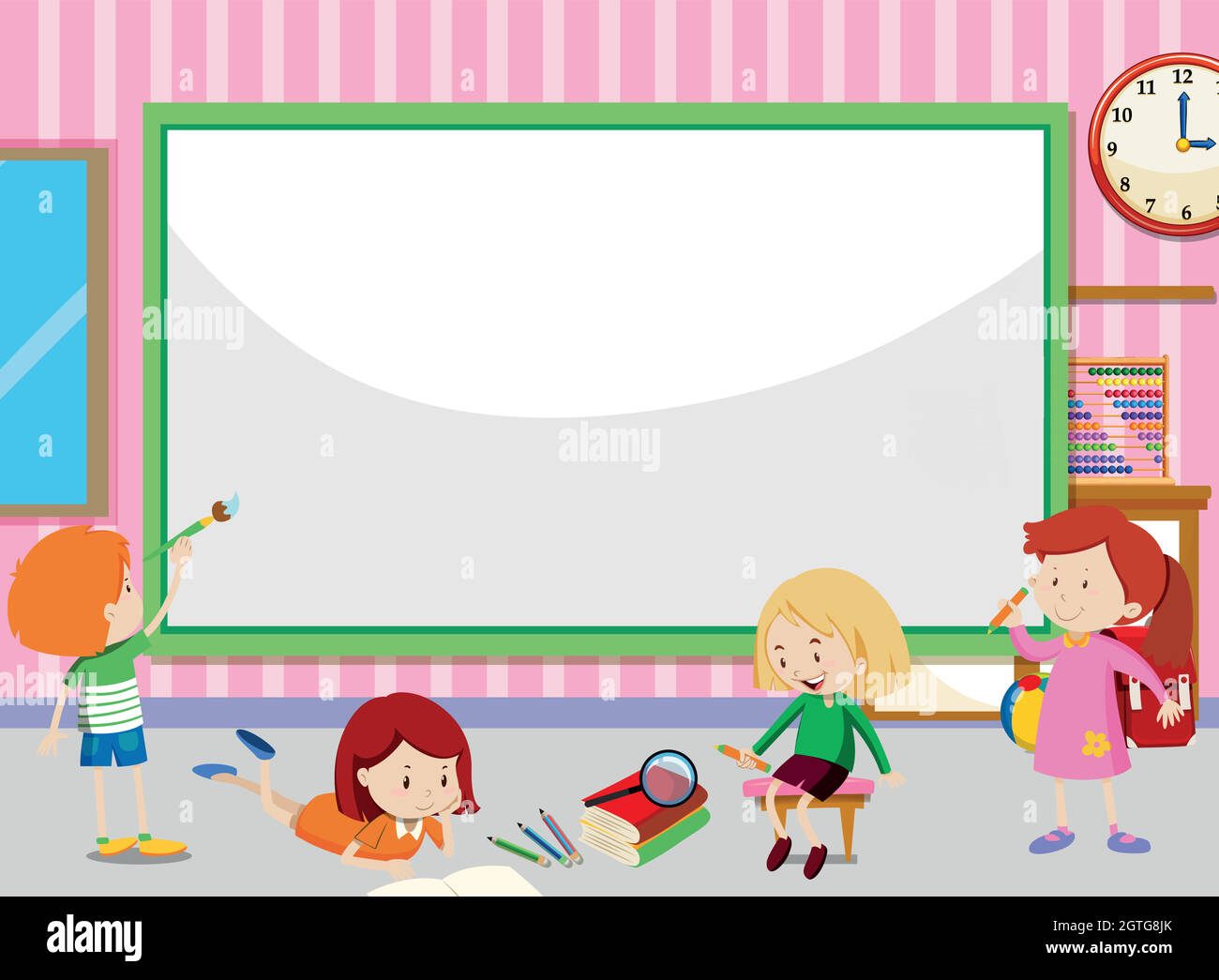 Student in the classroom Stock Vector Image & Art - Alamy