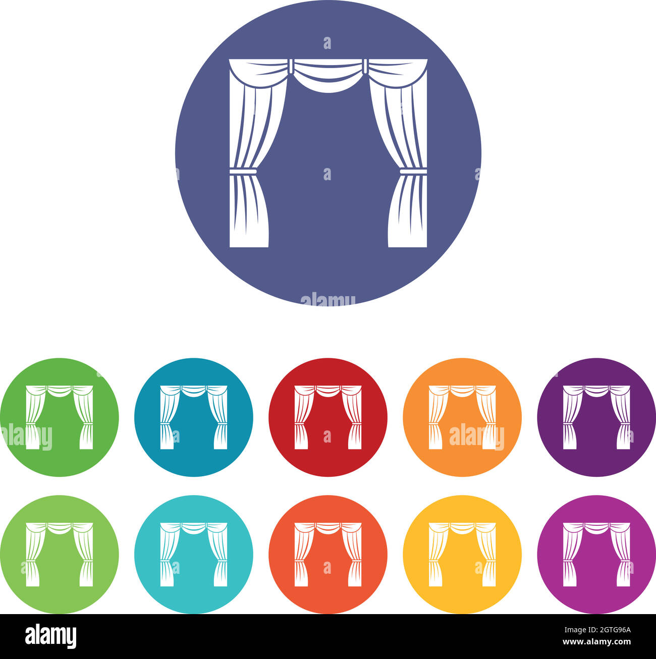 Design drawing stage set Stock Vector Images - Alamy