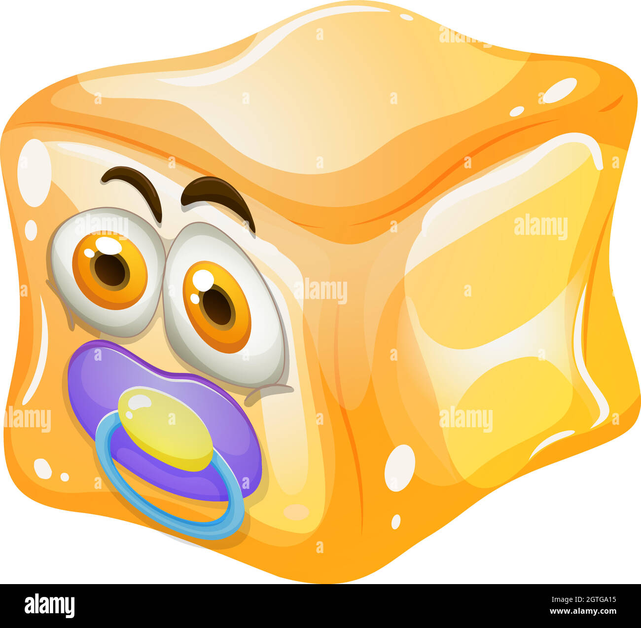 Ice cube with baby face Stock Vector Image & Art - Alamy