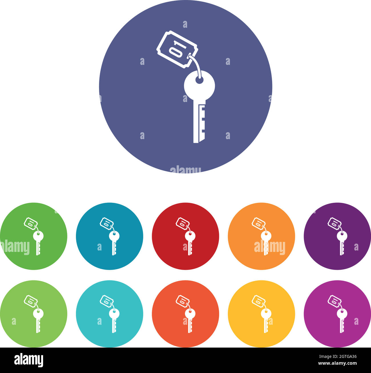 Hotel key set icons Stock Vector Image & Art - Alamy