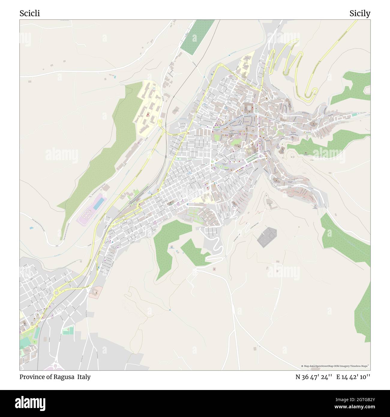 Ragusa province map hi-res stock photography and images - Alamy