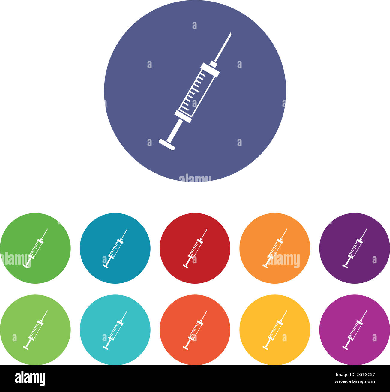 Syringe set icons Stock Vector Image & Art - Alamy