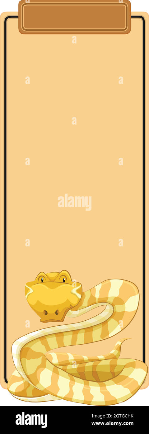 Snake on blank template Stock Vector Image & Art - Alamy