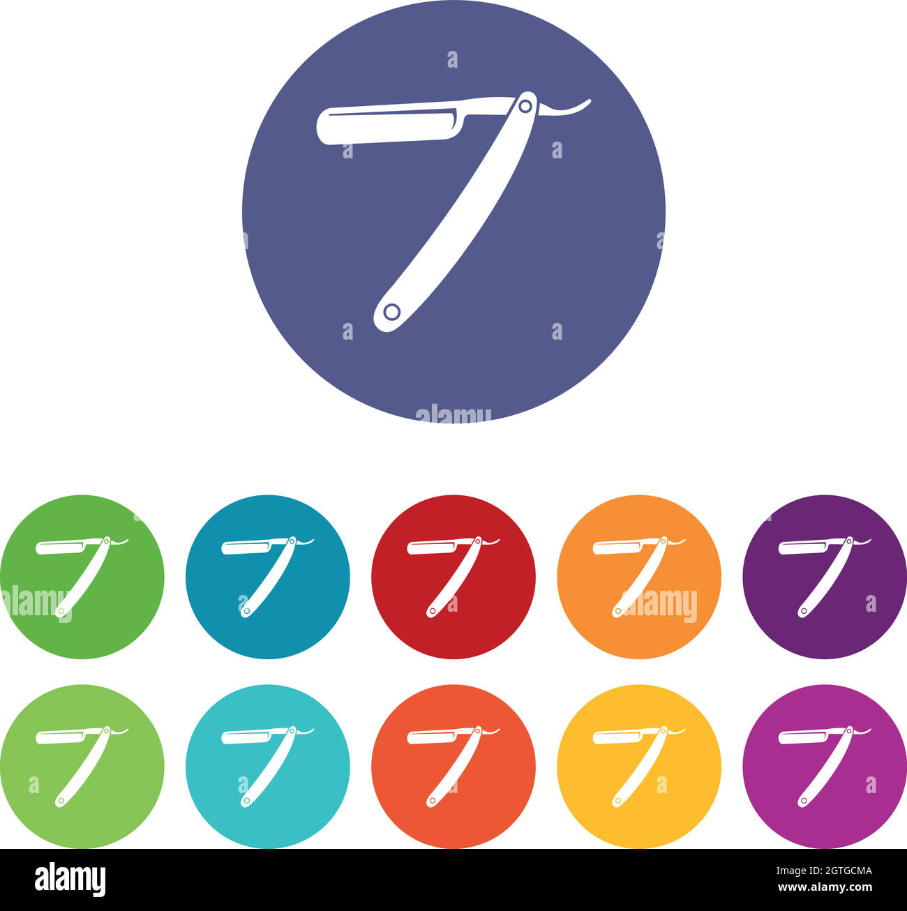 Straight razor Stock Vector Images - Alamy