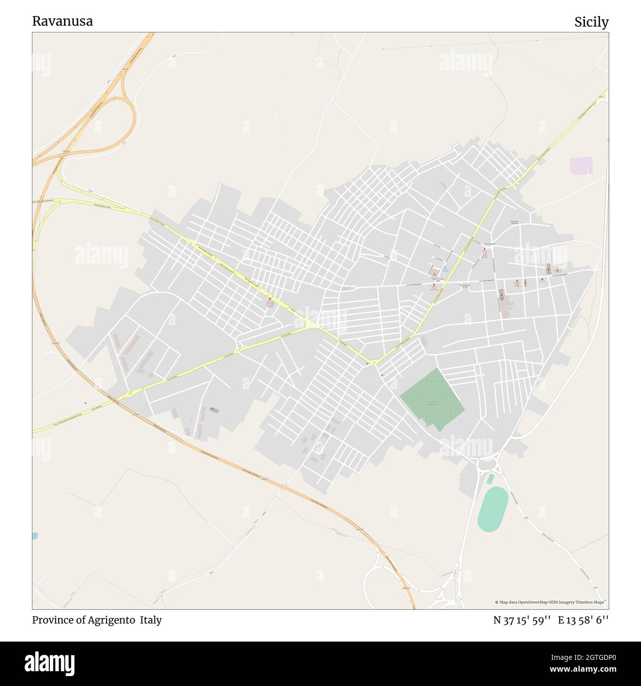 Agrigento map hi-res stock photography and images - Alamy